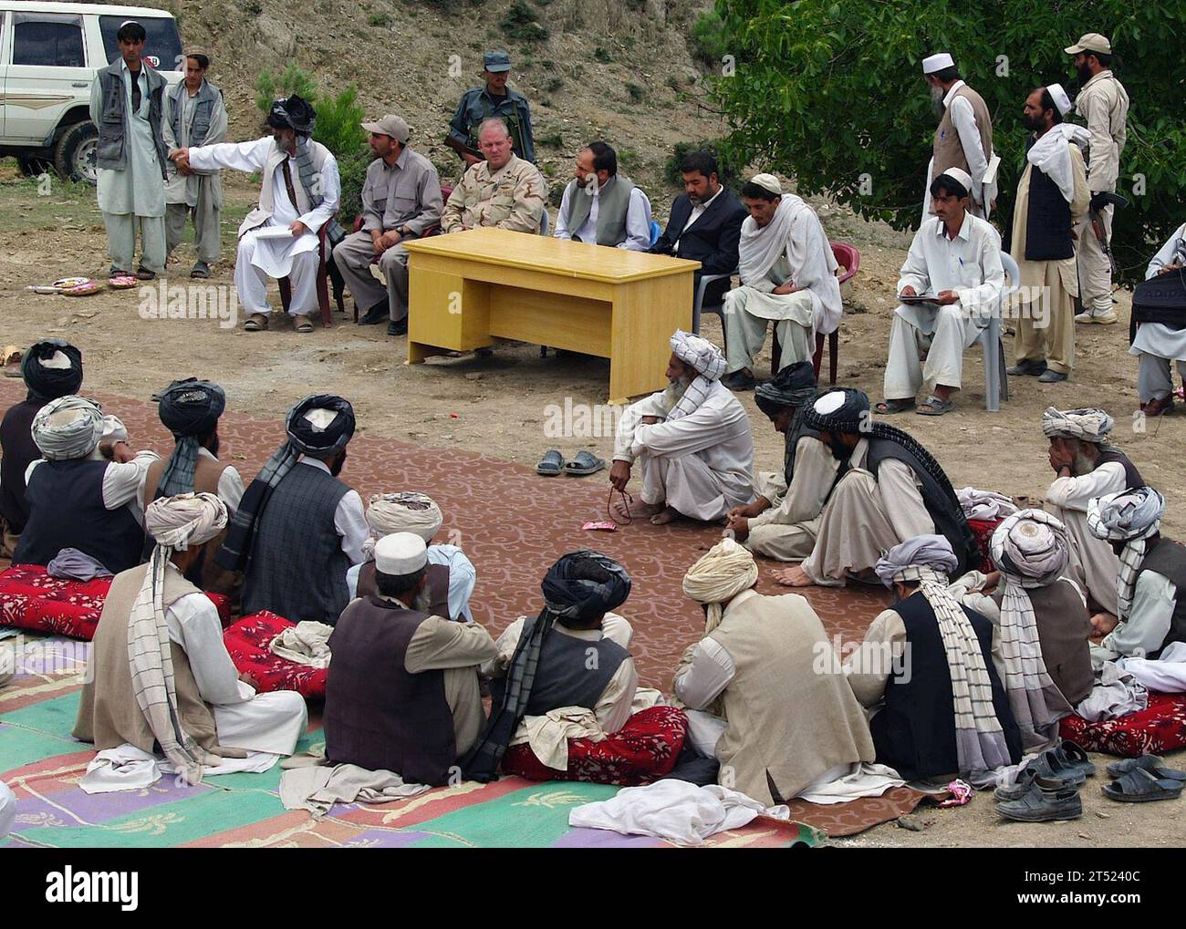 Commander of khost provincial reconstruction team hi-res stock ...