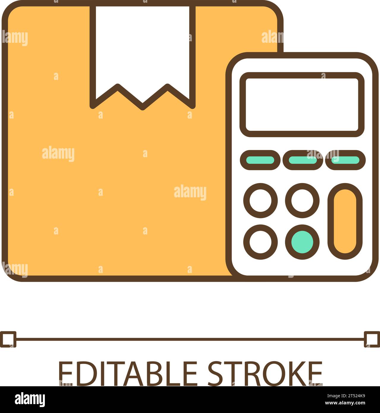 Thin linear colorful cost of the move icon Stock Vector Image & Art - Alamy