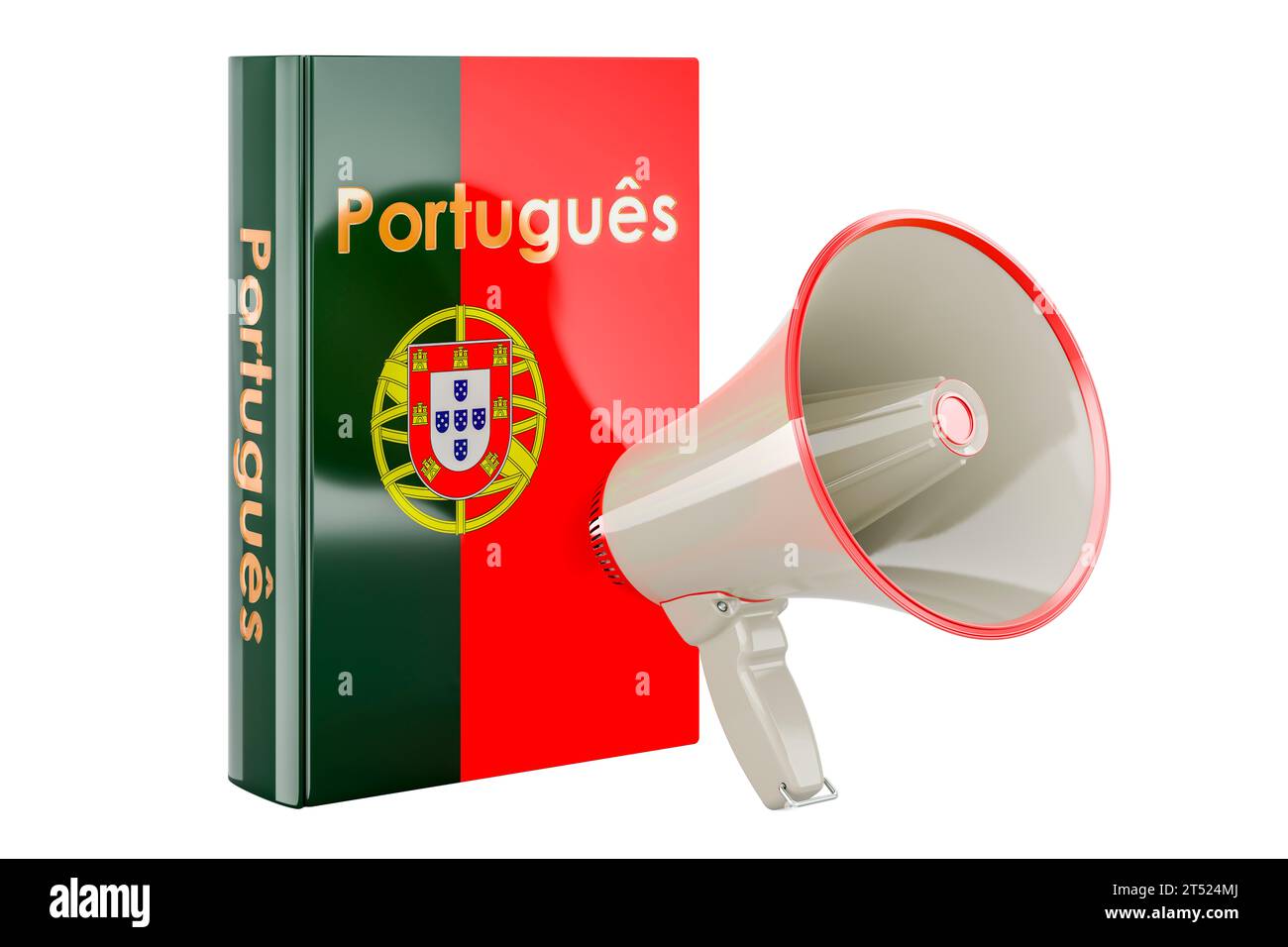 Portuguese language textbook with megaphone. Courses of Portuguese ... Portuguese language textbook with megaphone. Courses of Portuguese ...