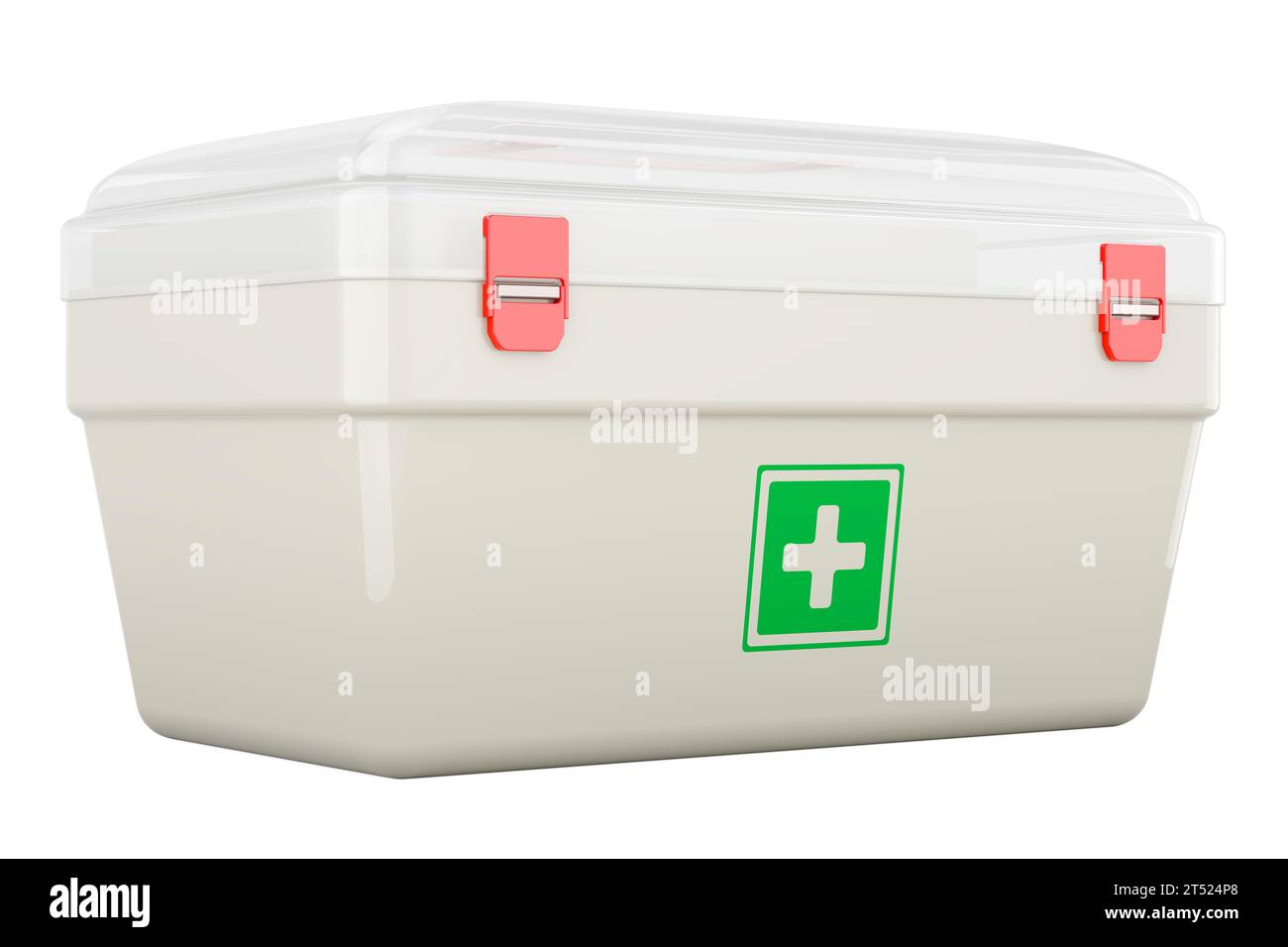 White First Aid Kit, 3D rendering isolated on white background Stock ...