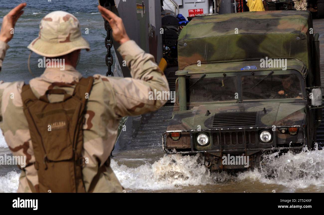 Africa Partnership Station, APS, beach master unit, BMU-2, humvee ...