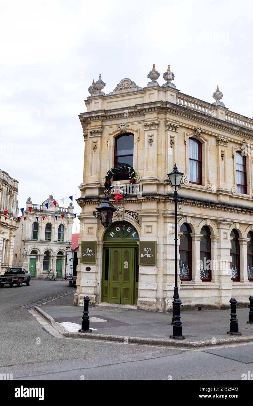 Oamaru has been built between the rolling hills of limestone and short ...