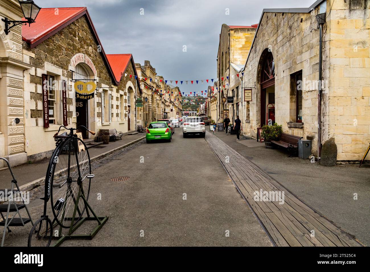 Oamaru has been built between the rolling hills of limestone and short ...