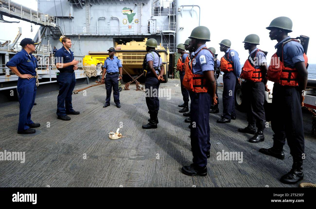 Africa Partnership, amphibious dock landing ship, APS West, Ghana navy ...
