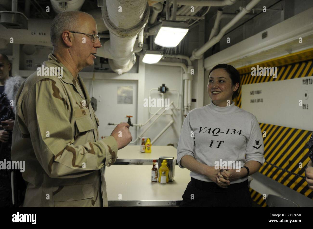 aft mess decks, Arabian Sea, Chief of Chaplains, female Sailor, Rear ...