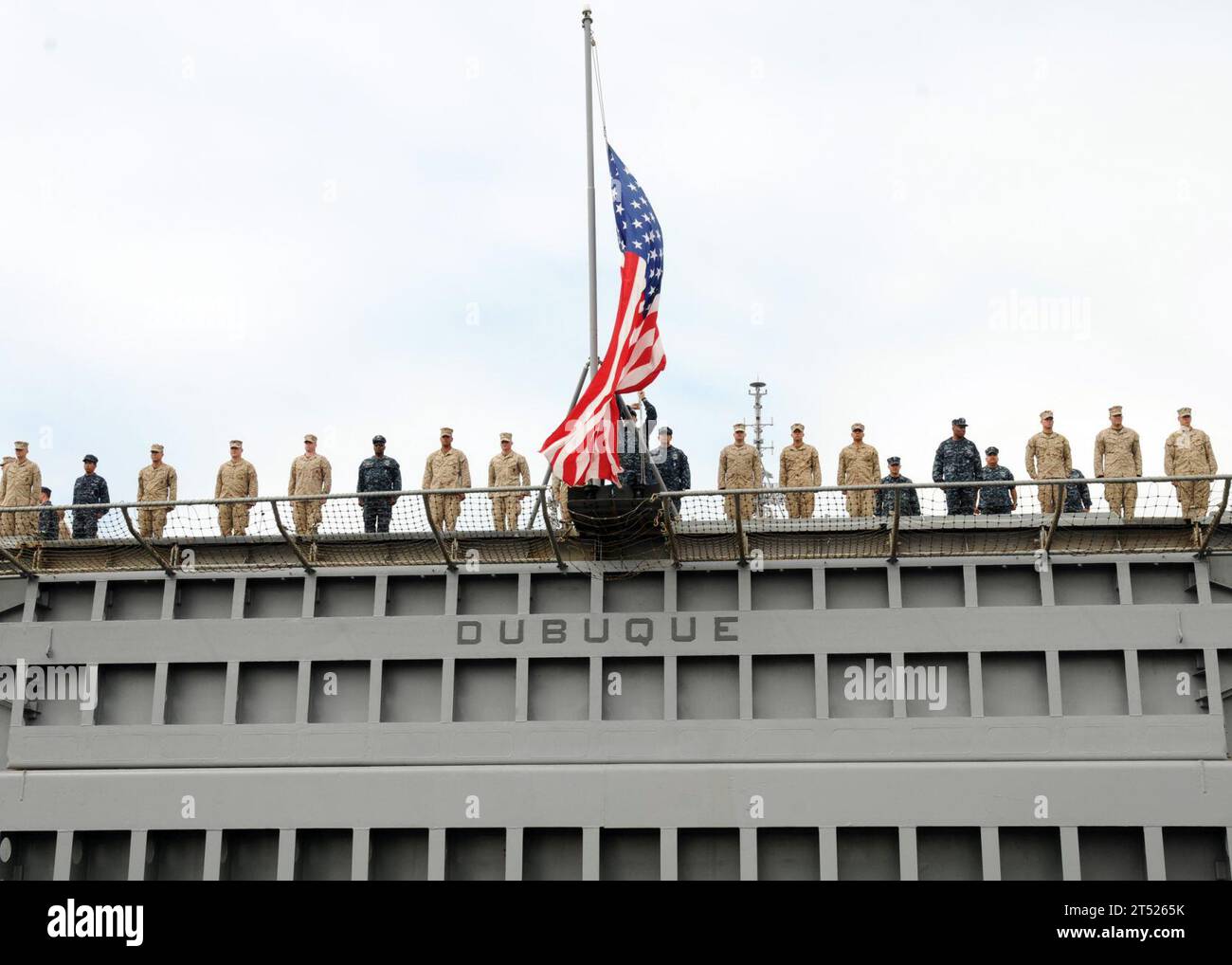 1005182259P-135 SAN DIEGO (May 18, 2010) Sailors and Marines man the ...