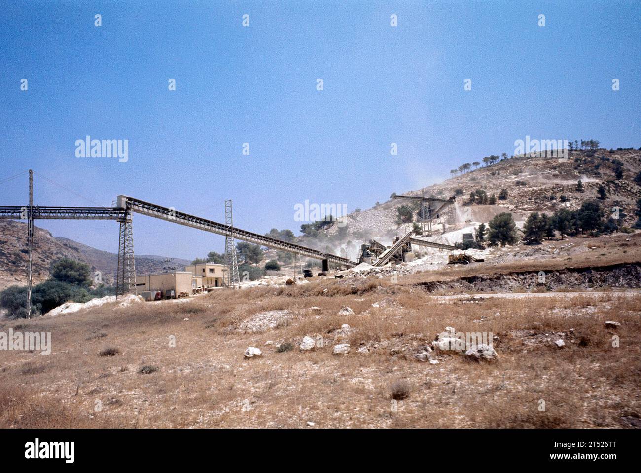 Stone mining, Negev Region, Southern District, Israel, Bernard Gotfryd ...