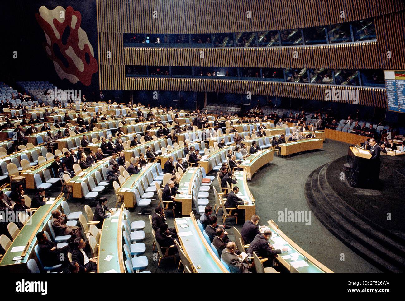 Israeli Minister of Foreign Affairs Abba Eban speaking to General ...