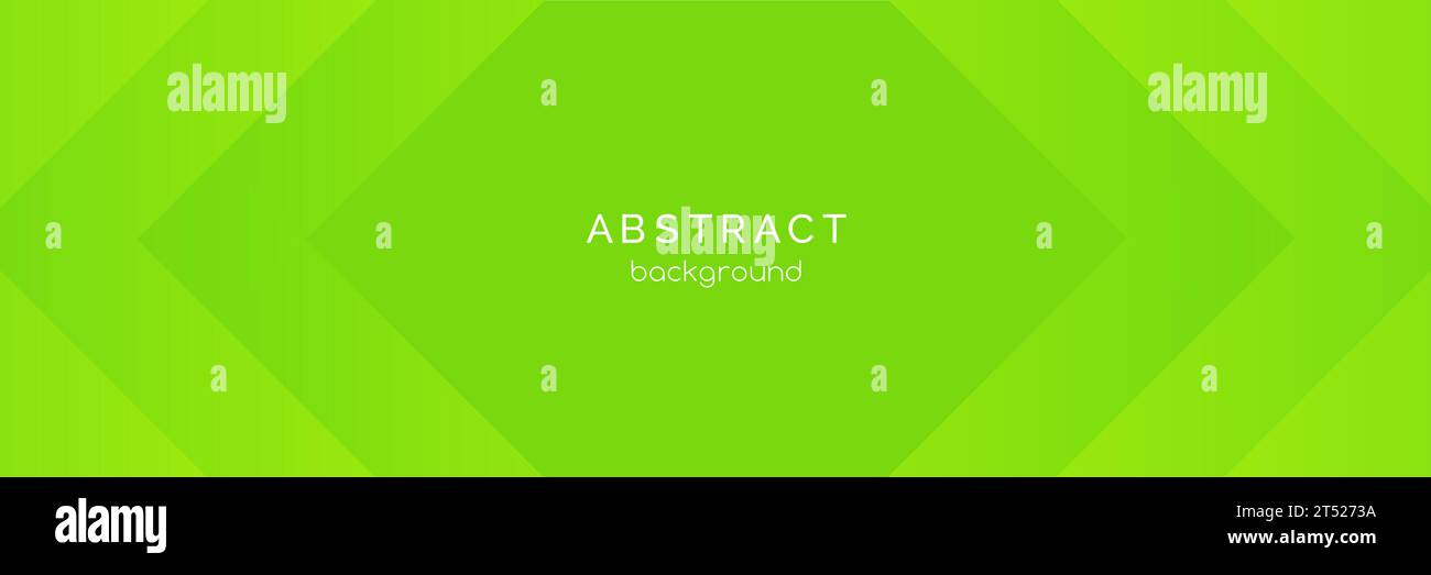 Green abstract vector banner template. Fresh 3d volume futuristic ...