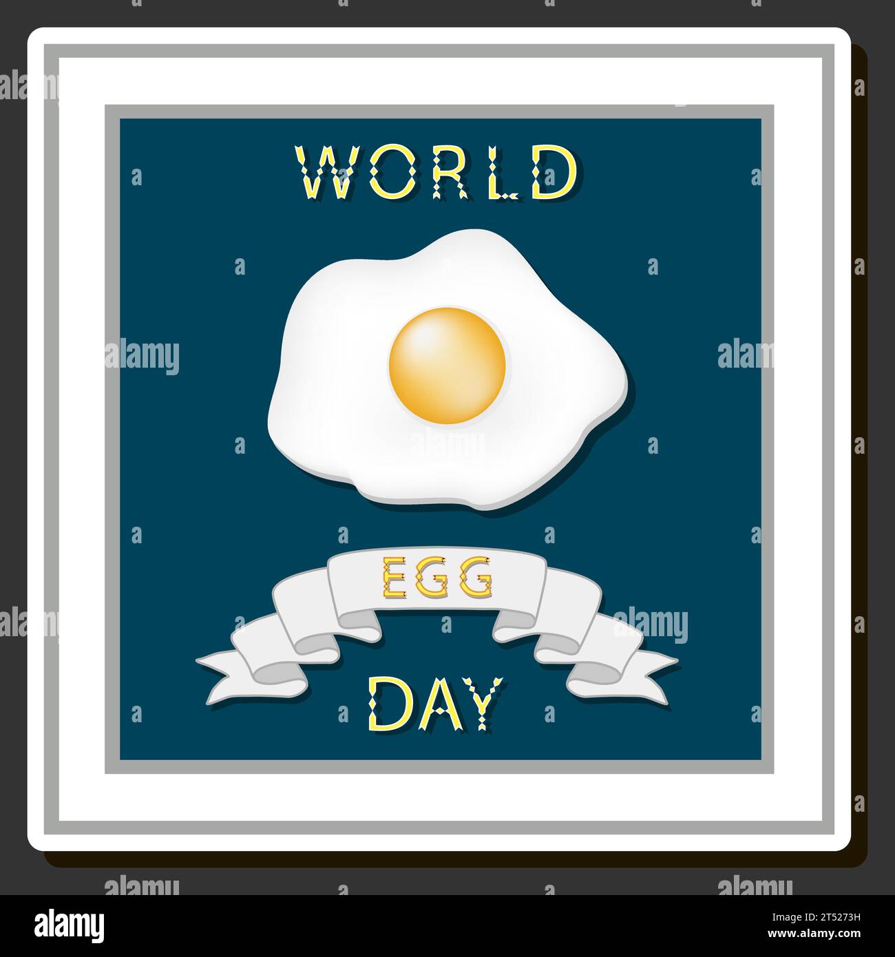 Beautiful color illustration on theme of celebrating annual holiday World Egg Day Stock Vector ...