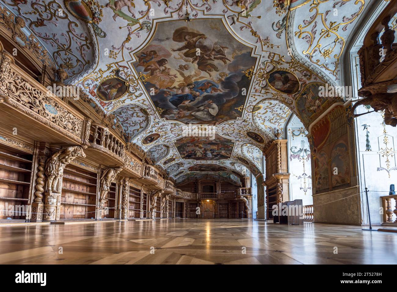 The Waldsassen Abbey Library in the Cistercian Abbey is one of the most ...