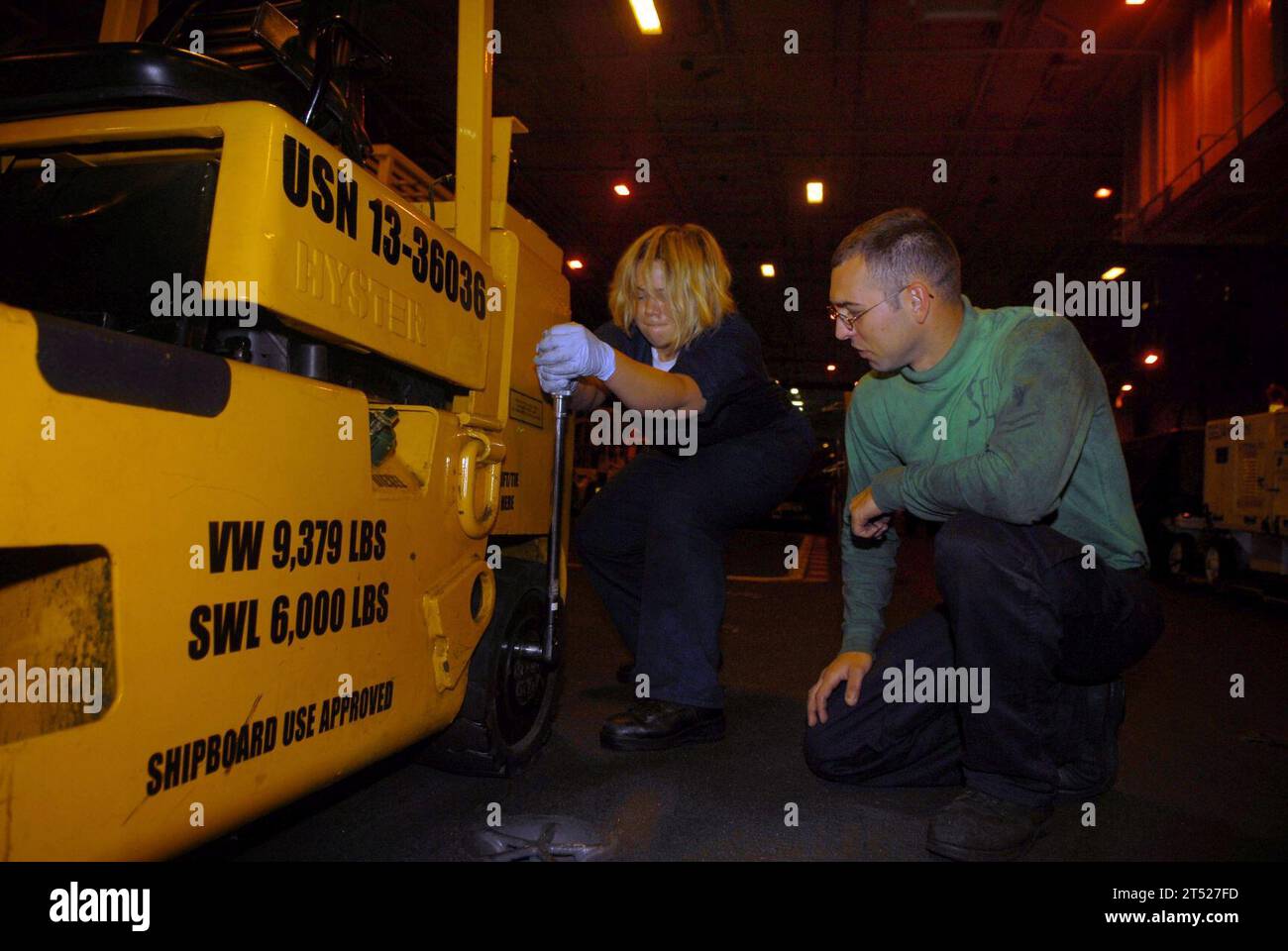 AIMD, AS, fork-lift, maintenance Stock Photo - Alamy