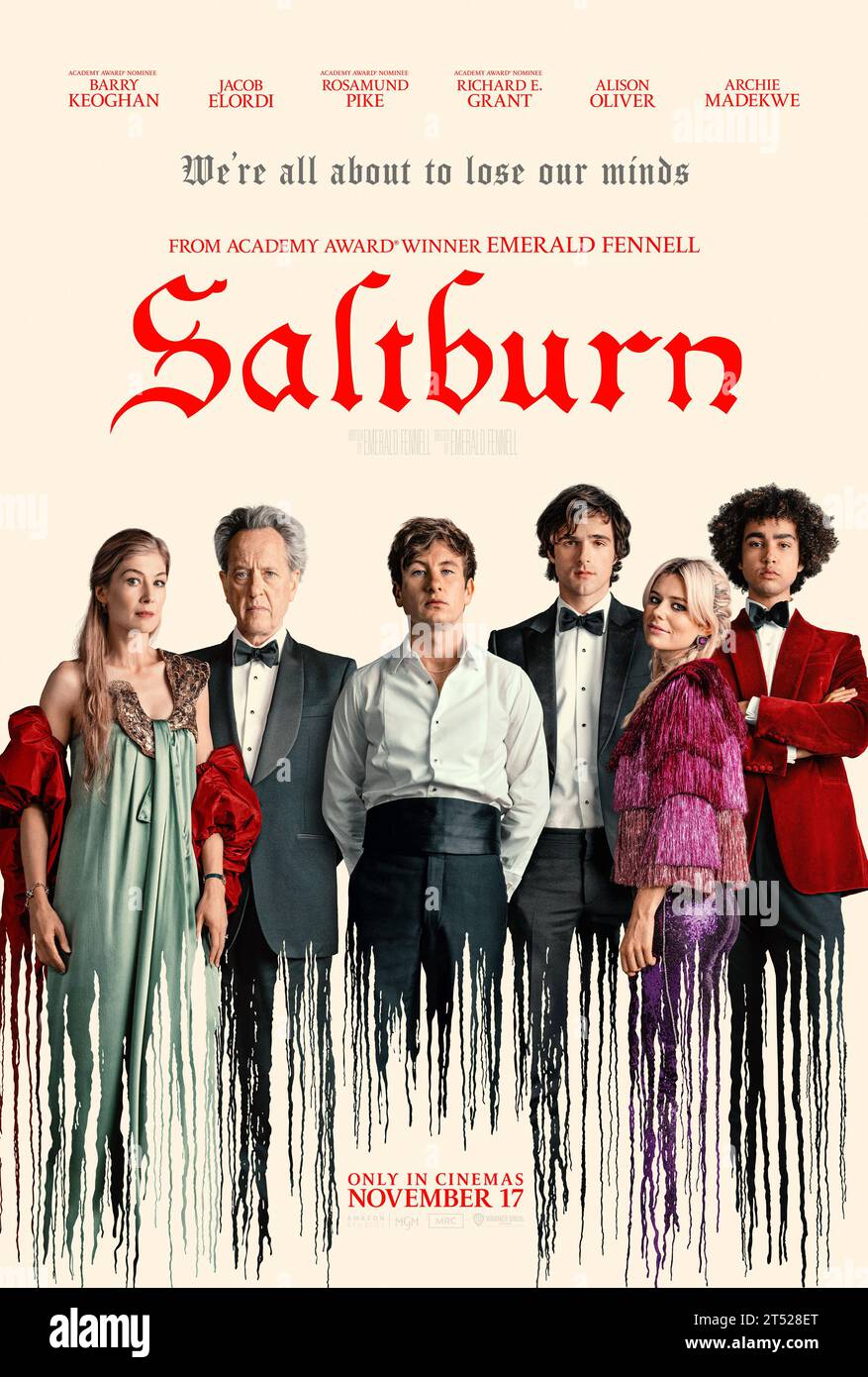 RELEASE DATE: November 17, 2023. TITLE: Saltburn. STUDIO: MRC Film ...