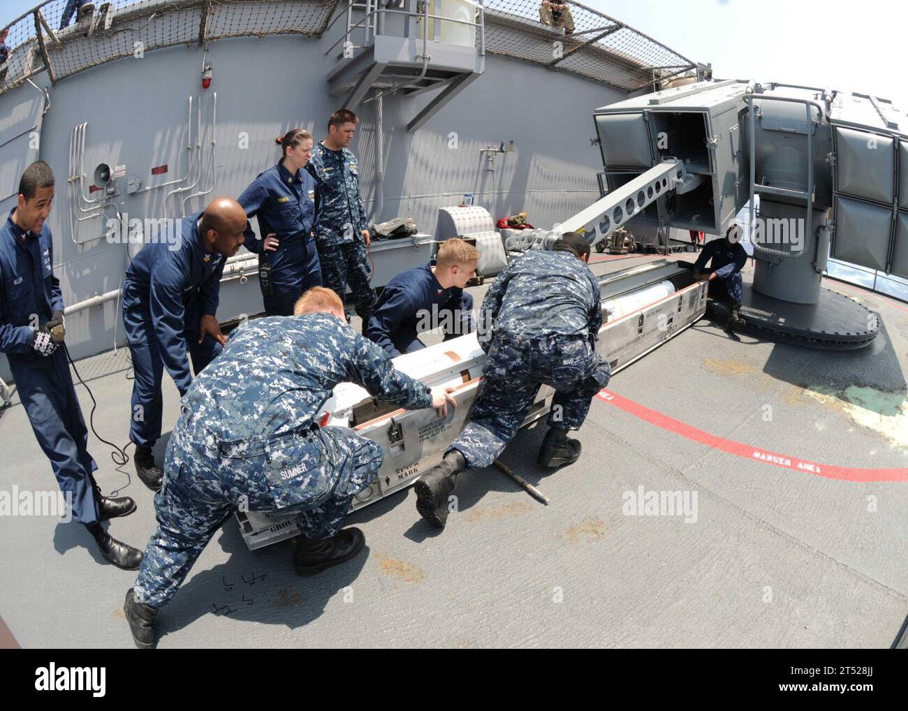 1005254830B-047 PACIFIC OCEAN (May 25, 2010) Sailors aboard the ...