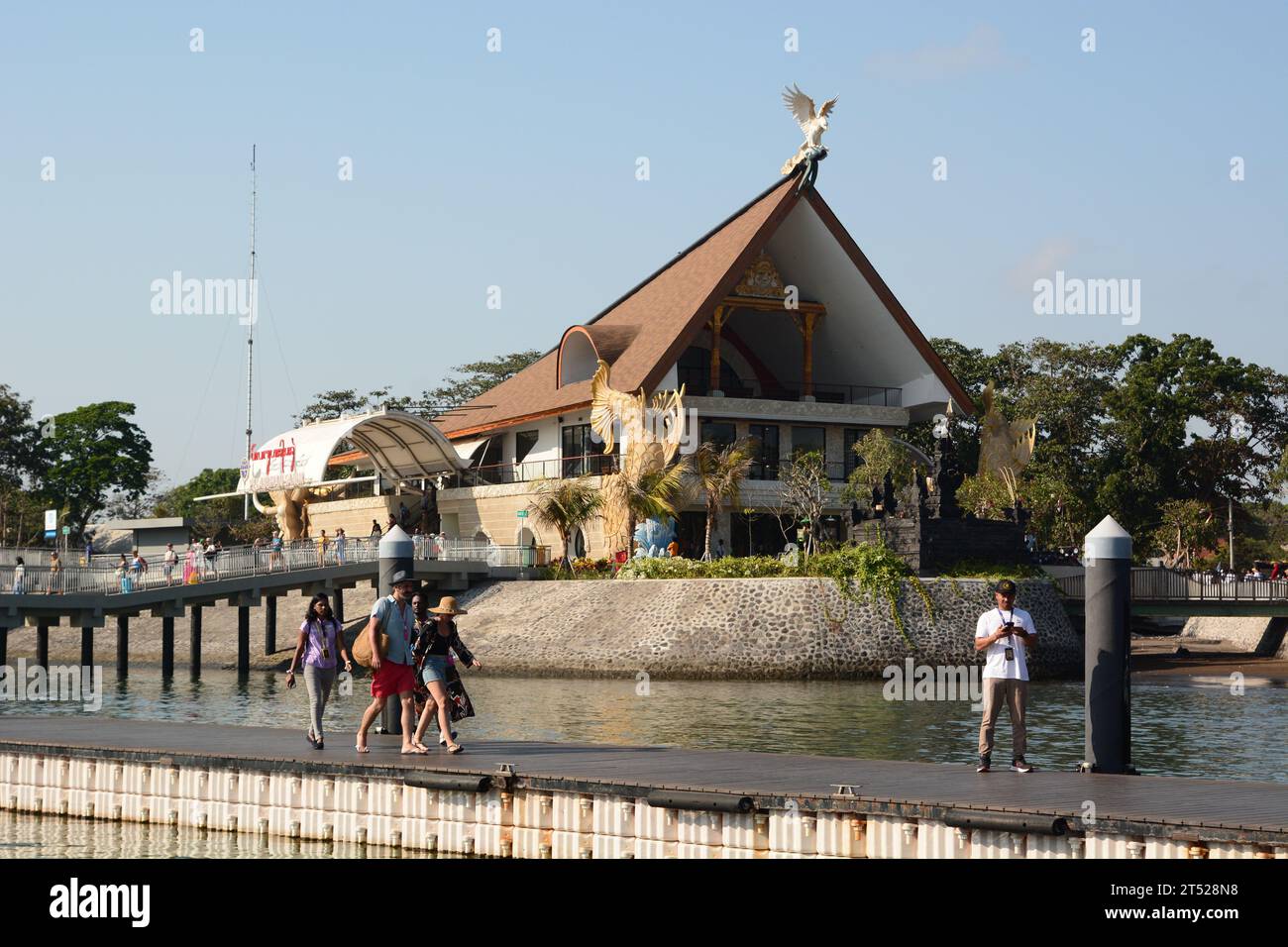 The pier in Sanur port. Bali. Indonesia Stock Photo - Alamy