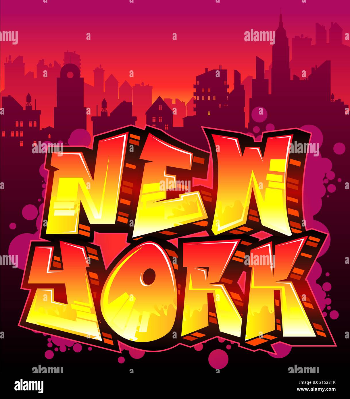 Graffiti new york art Stock Vector Images - Alamy