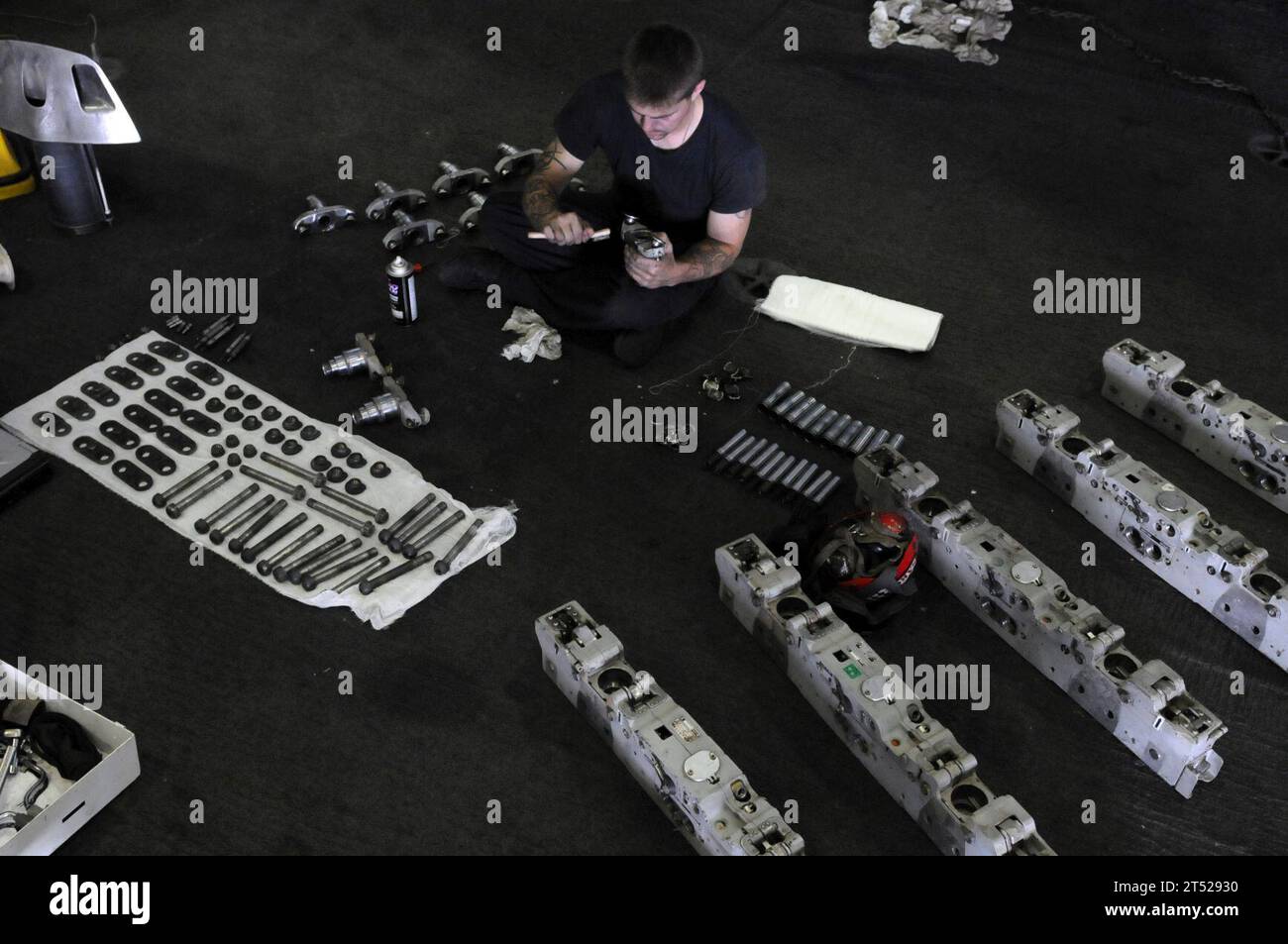 aircraft carrier, aircraft parts, HANGAR BAY, maintenance, navy, U.S ...