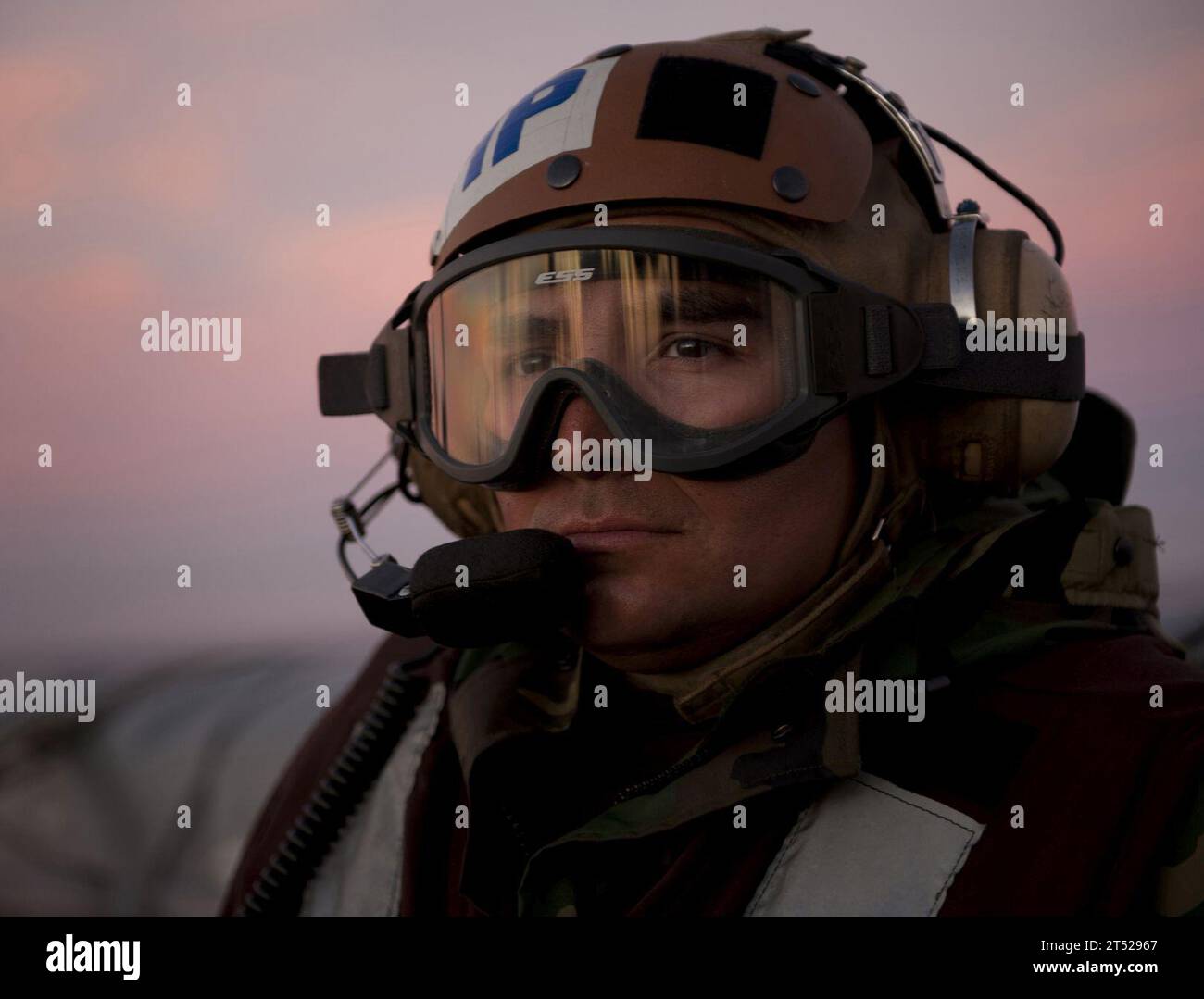 aircraft carrier, Aircrew Survival Equipmentman 1st Class Marcus Fields ...