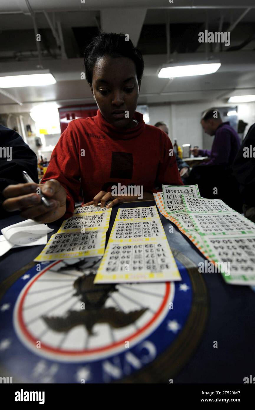aircraft carrier, Bingo, mess decks, navy, Nimitz-class, U.S. Navy, USS John C. Stennis (CVN 74 ...
