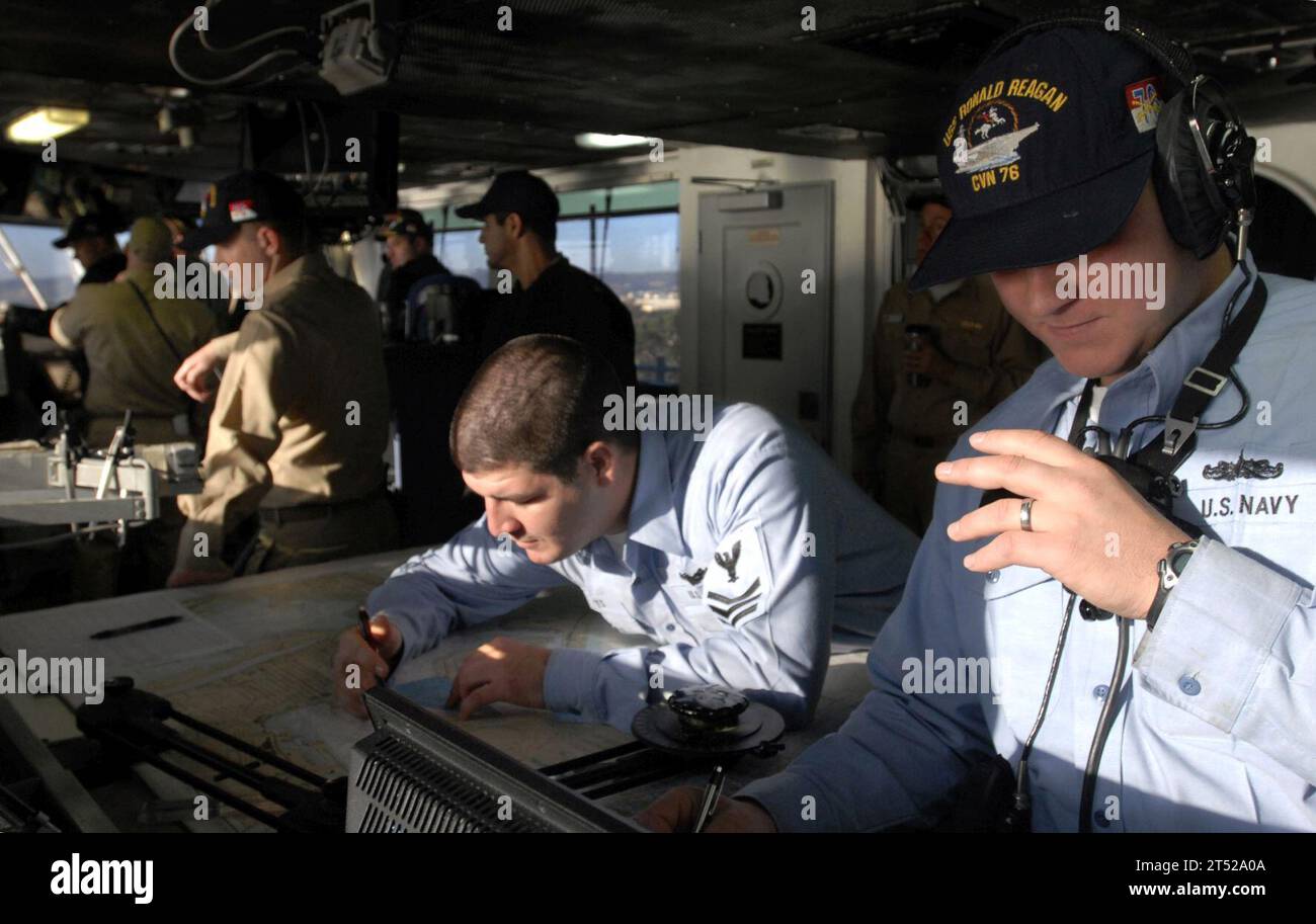 0711274776G-069 PACIFIC OCEAN (Nov. 27, 2007) Sailors and officers ...