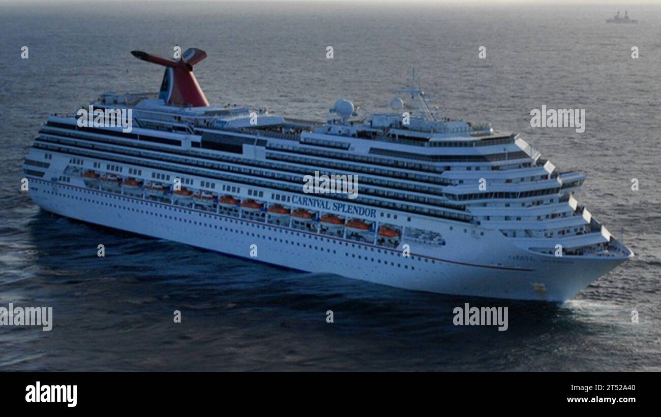 aircraft carrier, C-2A Greyhound, Carnival Splendor, cruise ship ...