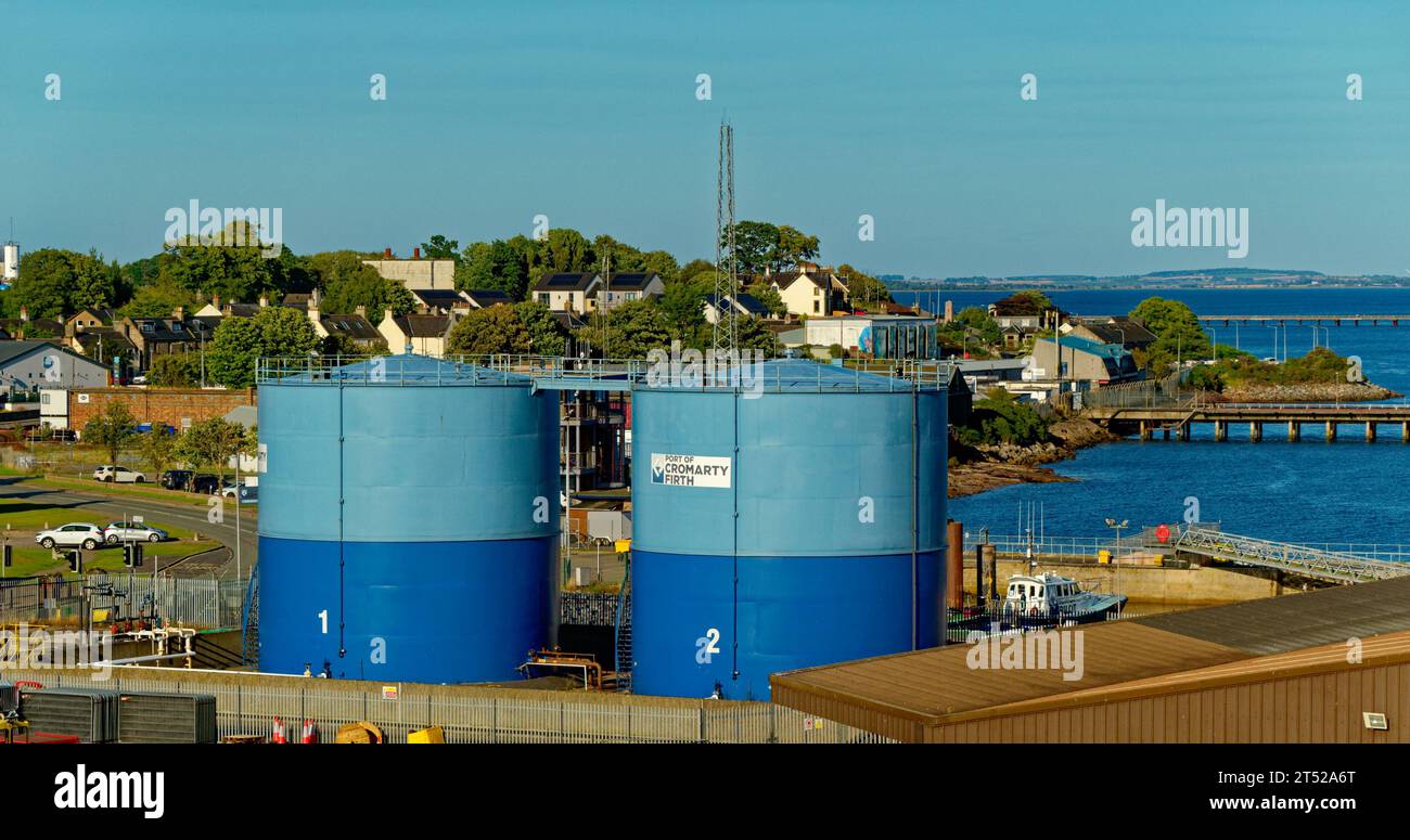 INVERGORDON, SCOTLAND - September 4, 2023: Invergordon is a town in ...