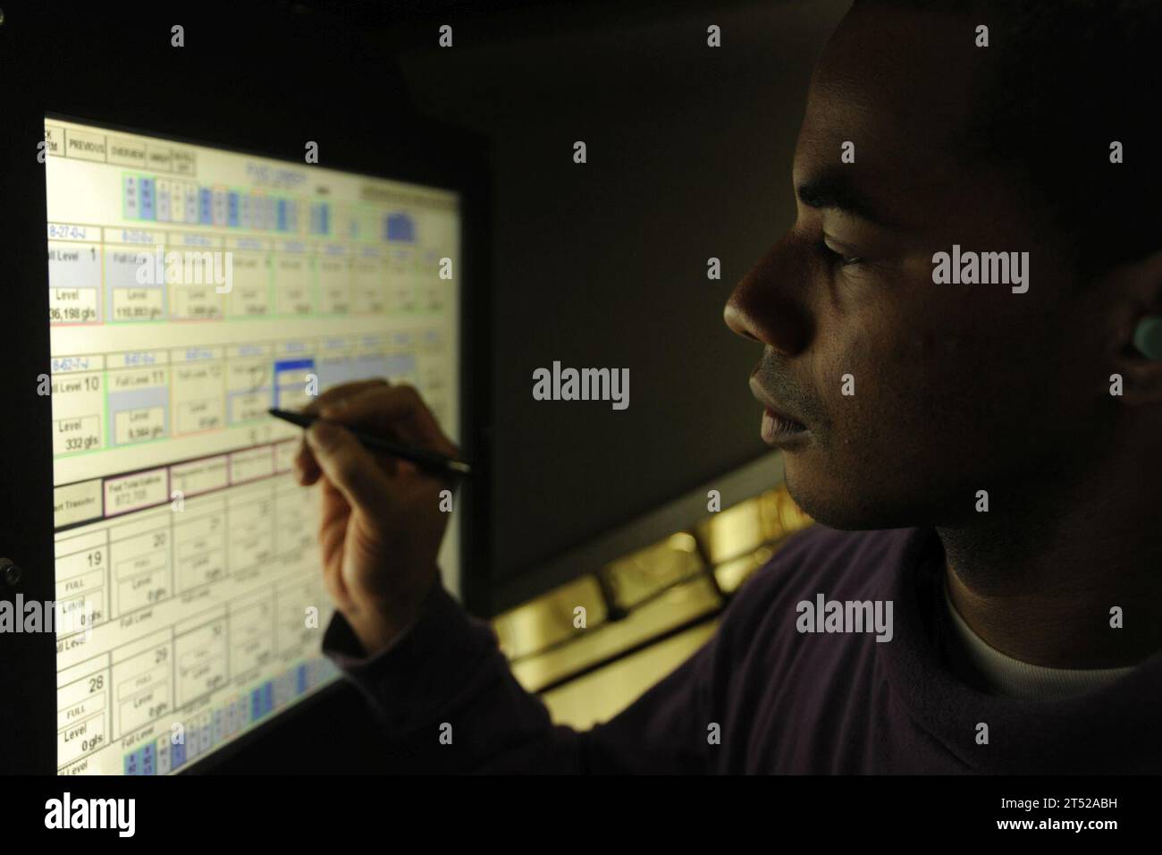 aircraft carrier, Carrier Air Wing (CVW) 1, control panel, navy, people, pump room, U.S. Navy ...
