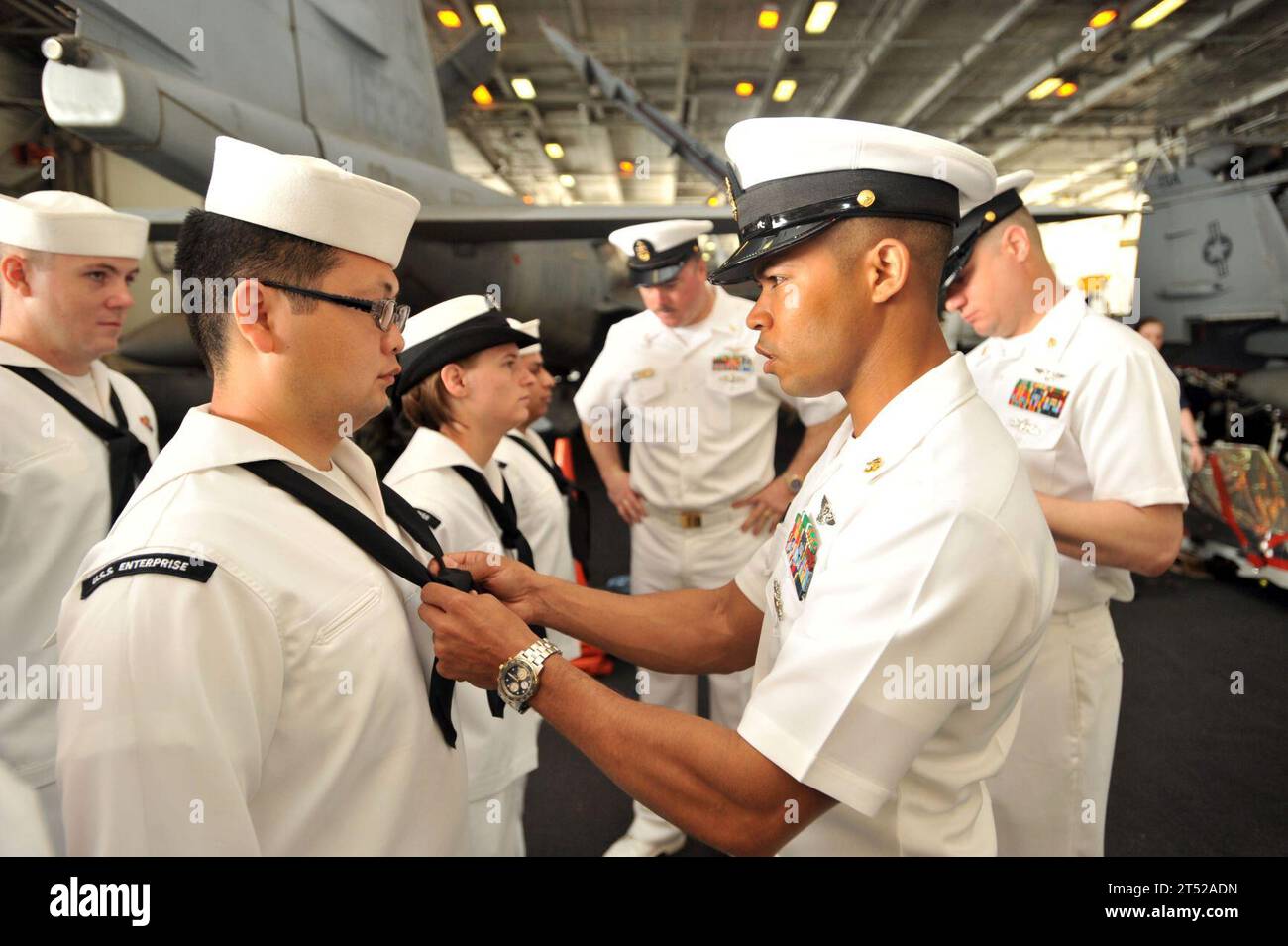 aircraft carrier, carrier air wing 1, CVW-1, Dress Uniform, inspection ...