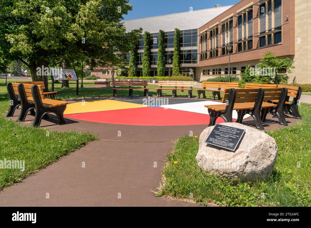 SUPERIOR, WI, USA - JULY 8, 2022: Monument in Honor of the Anishinaabe ...