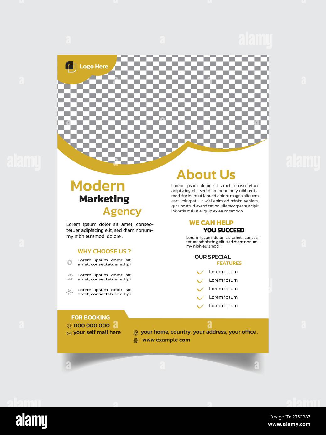 Creative modern trendy quality full corporate business flyer design ...