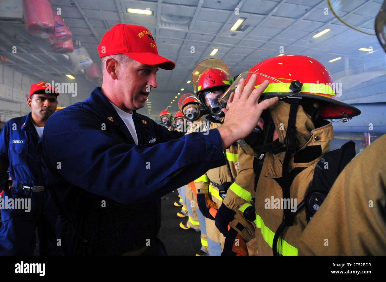 aircraft carrier, CVN 70, Damage Control Training, Sailors, U.S. Navy ...
