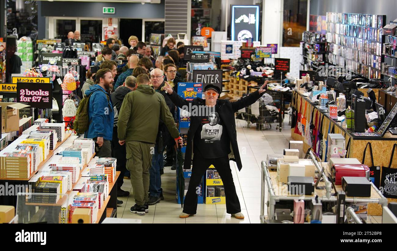 Beatles fans at hmv Liverpool for a special midnight launch event for ...