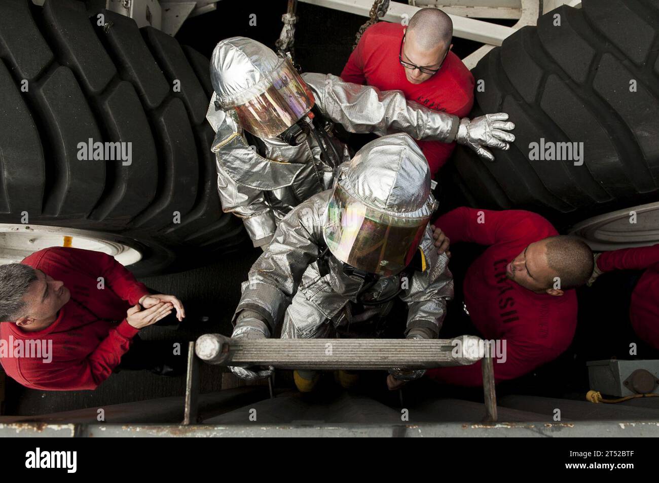 aircraft carrier, damage control Olympics, flight deck drills, Sailors ...