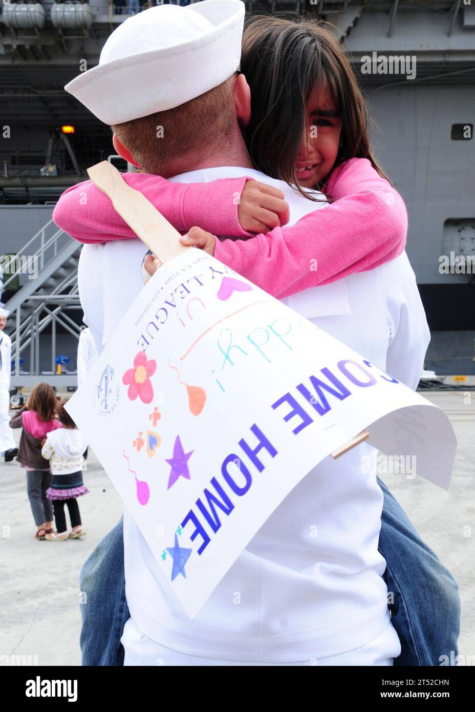 Sailor hugs daughter hi-res stock photography and images - Alamy