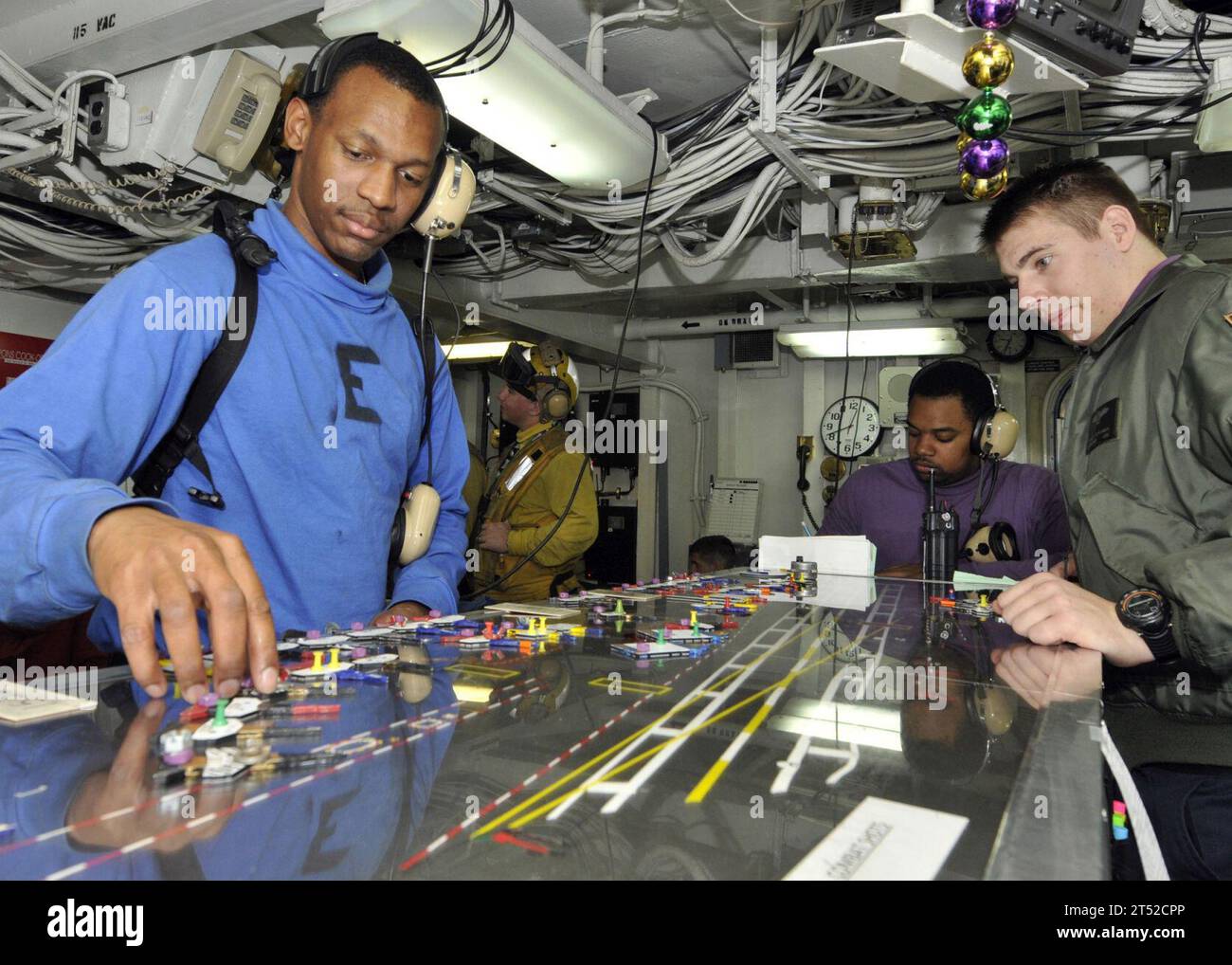 aircraft carrier, flight deck control, ouija board, Sailors, U.S. Navy ...