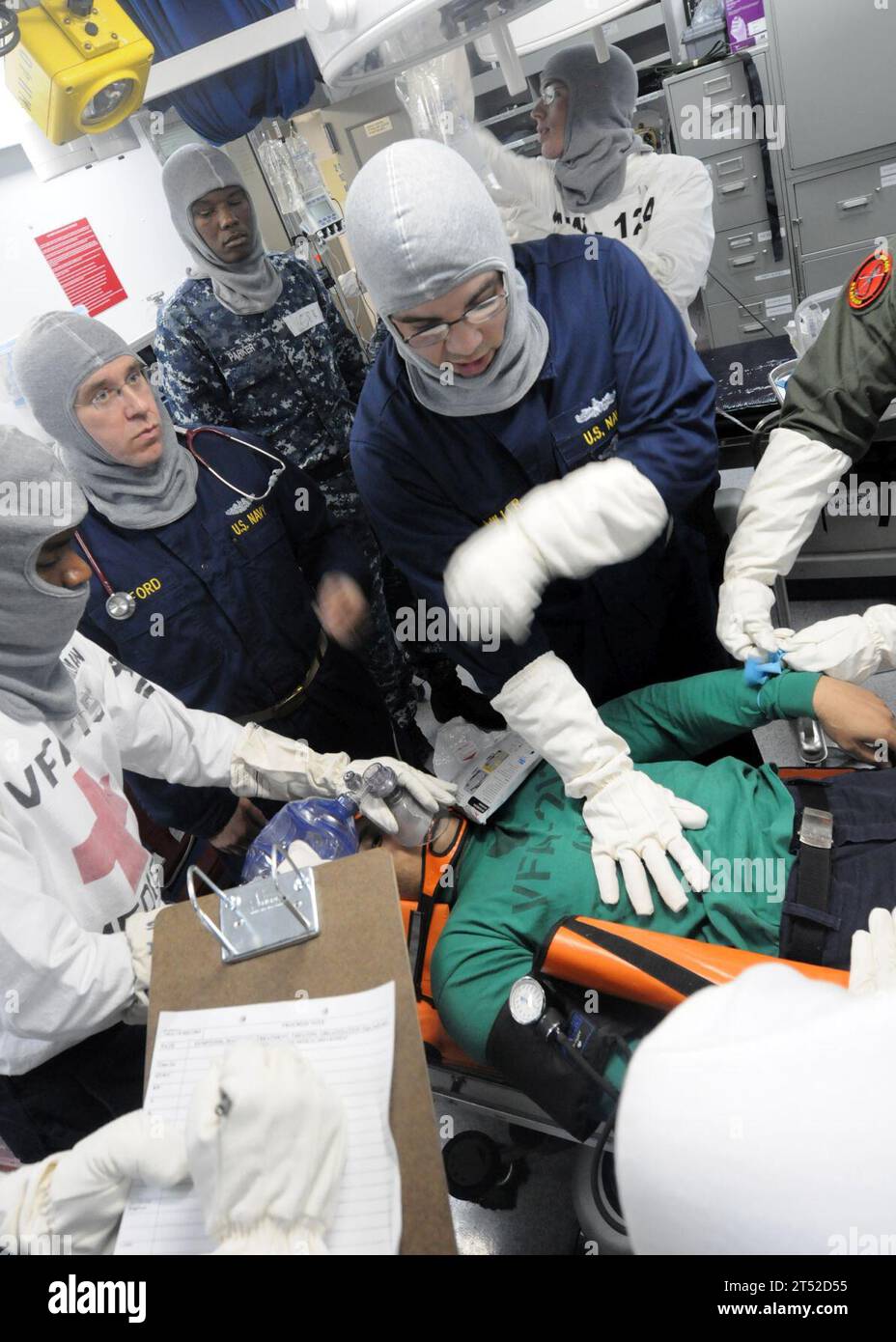 aircraft carrier, general quarters drill, medical, Sailors, training, U ...