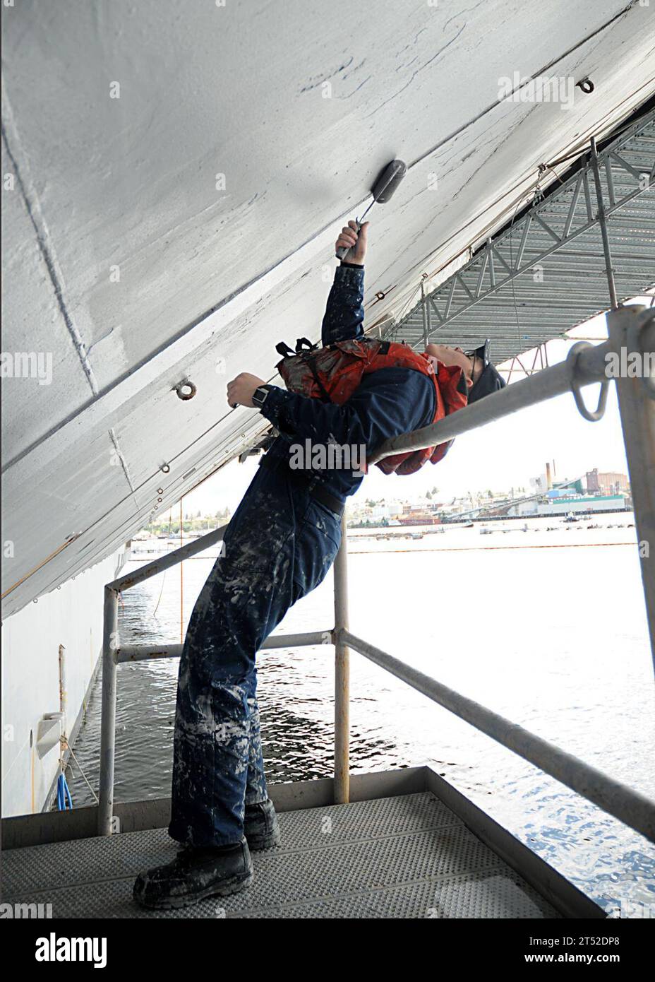 aircraft carrier, maintenance, navy, paintining, people, U.S. Navy, USS ...