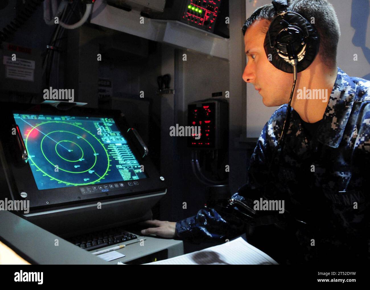 aircraft carrier, navy, operations department, radar navigation plot ...