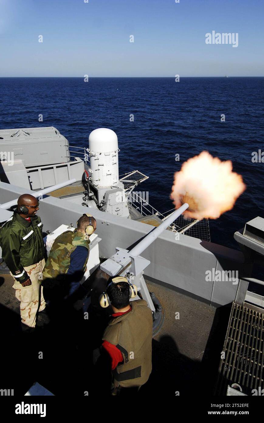 aircraft carrier, Sailor, weapons training Stock Photo - Alamy