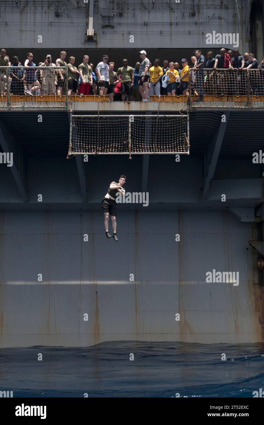 aircraft elevator, swim call, U.S. 5th Fleet area of responsibility, U ...