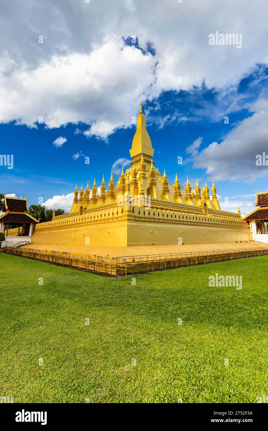 Pha That Luang, That Luang, national symbolic Buddhist stupa and temple ...