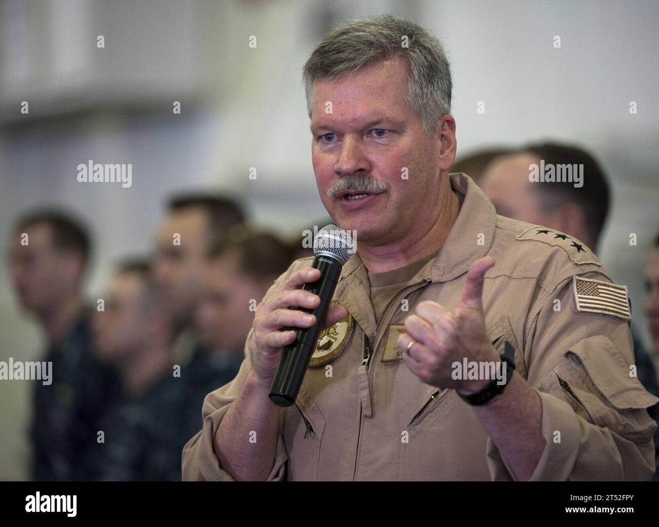 110329DR144-455 ARABIAN GULF (March 29, 2011) Vice Adm. Mark Fox ...