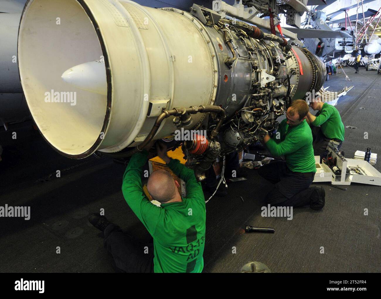 1104261004S-078 PACIFIC OCEAN (April 26, 2011) Sailors assigned to the ...