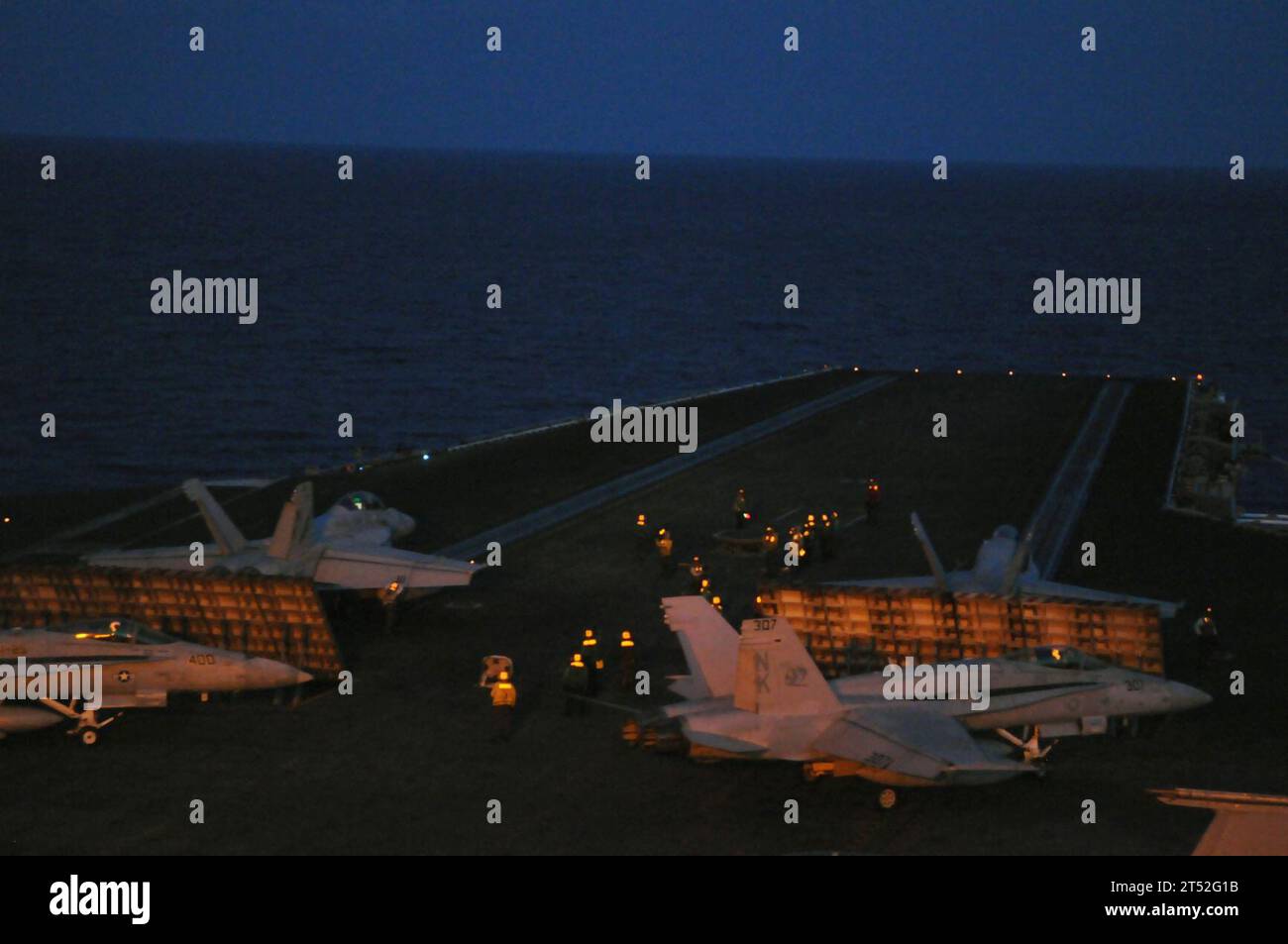 0807113659B-244 PACIFIC OCEAN (July 11, 2008) Aircraft are readied for ...