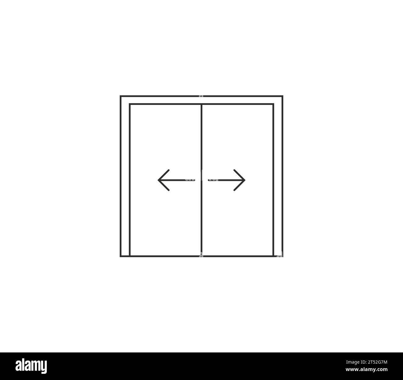 Sliding door icon. Vector illustration Stock Vector Image & Art - Alamy