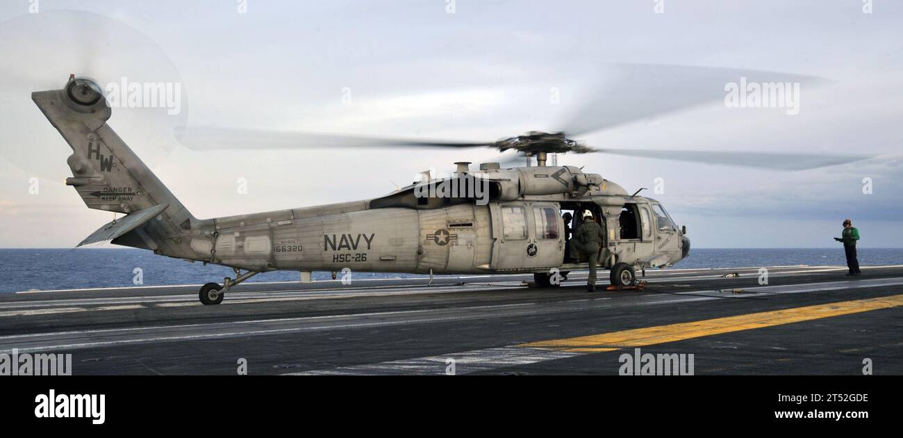 0911096003P-006 ATLANTIC OCEAN (Nov. 09, 2009) An MH-60S Sea Hawk ...