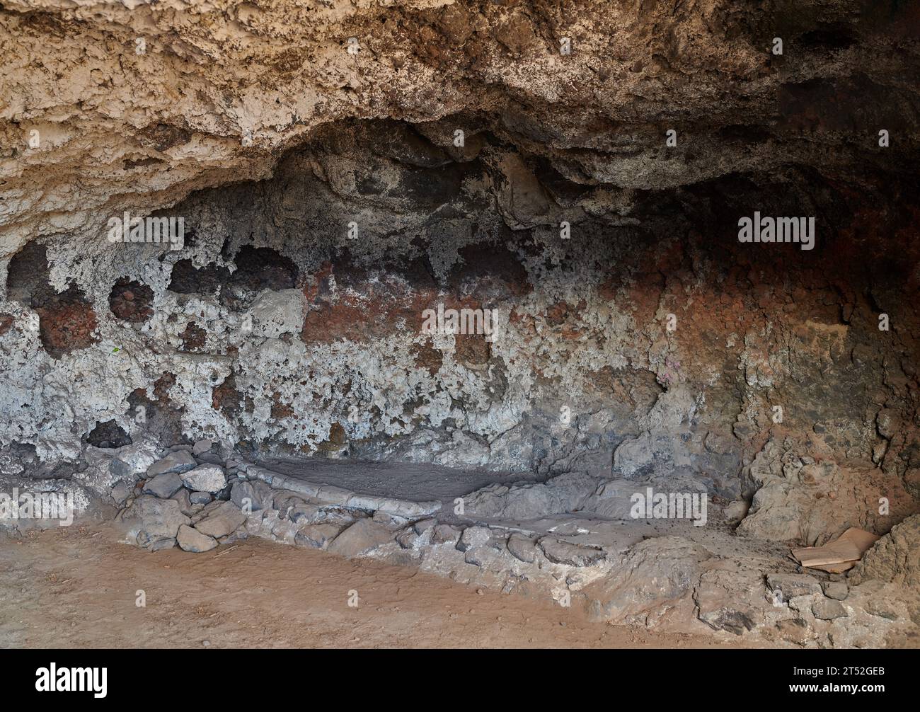 Abandoned old cave and secret underground tunnel formed from molten ...