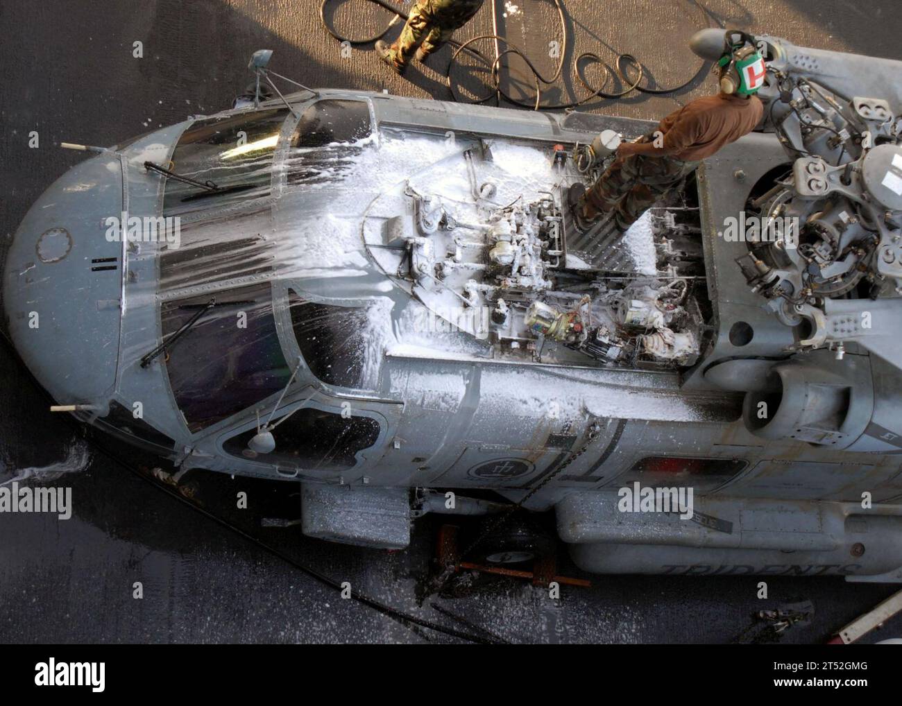 aircraft, Carrier, helicopter, maintenance, people Stock Photo - Alamy