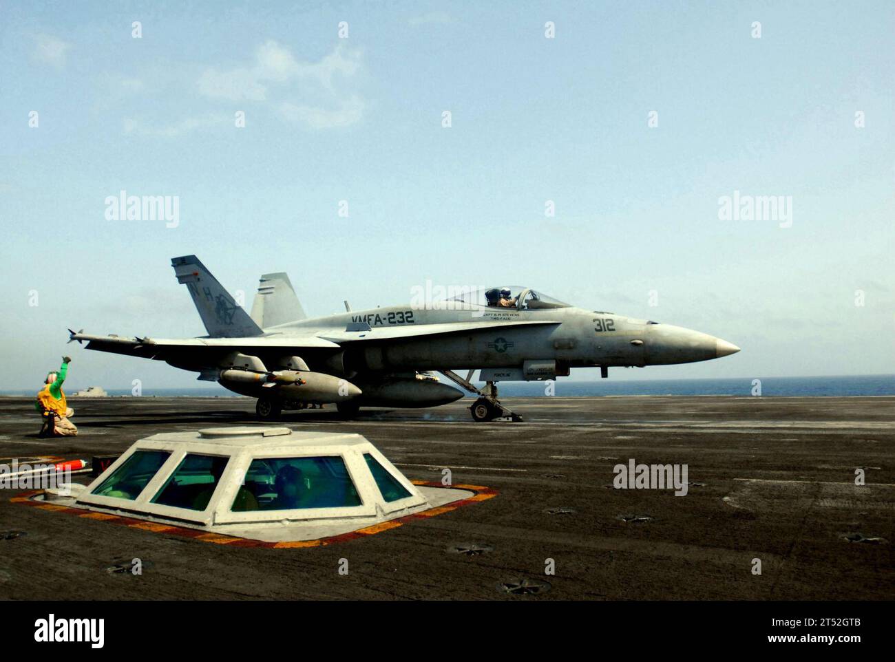 aircraft, catapult, f/a-18a hornet, flight deck, USS Nimitz Stock Photo ...