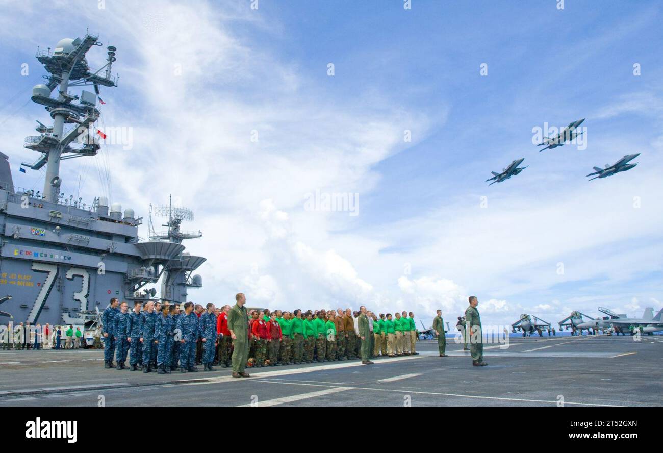 1009106720T-013 PACIFIC OCEAN (Sept. 10, 2010) Sailors assigned to the Dambusters of Strike ...